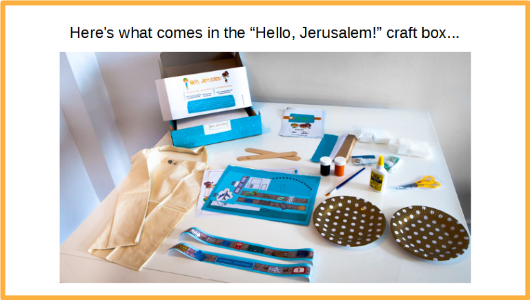 Let's add Jewish learning to fun kids crafts, delivered from Israel ...